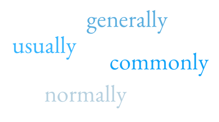 【通常、普通】commonly/ normally/ generally/ usuallyの違い【医学論文の英語表現】 - 脳内ライブラリアン
